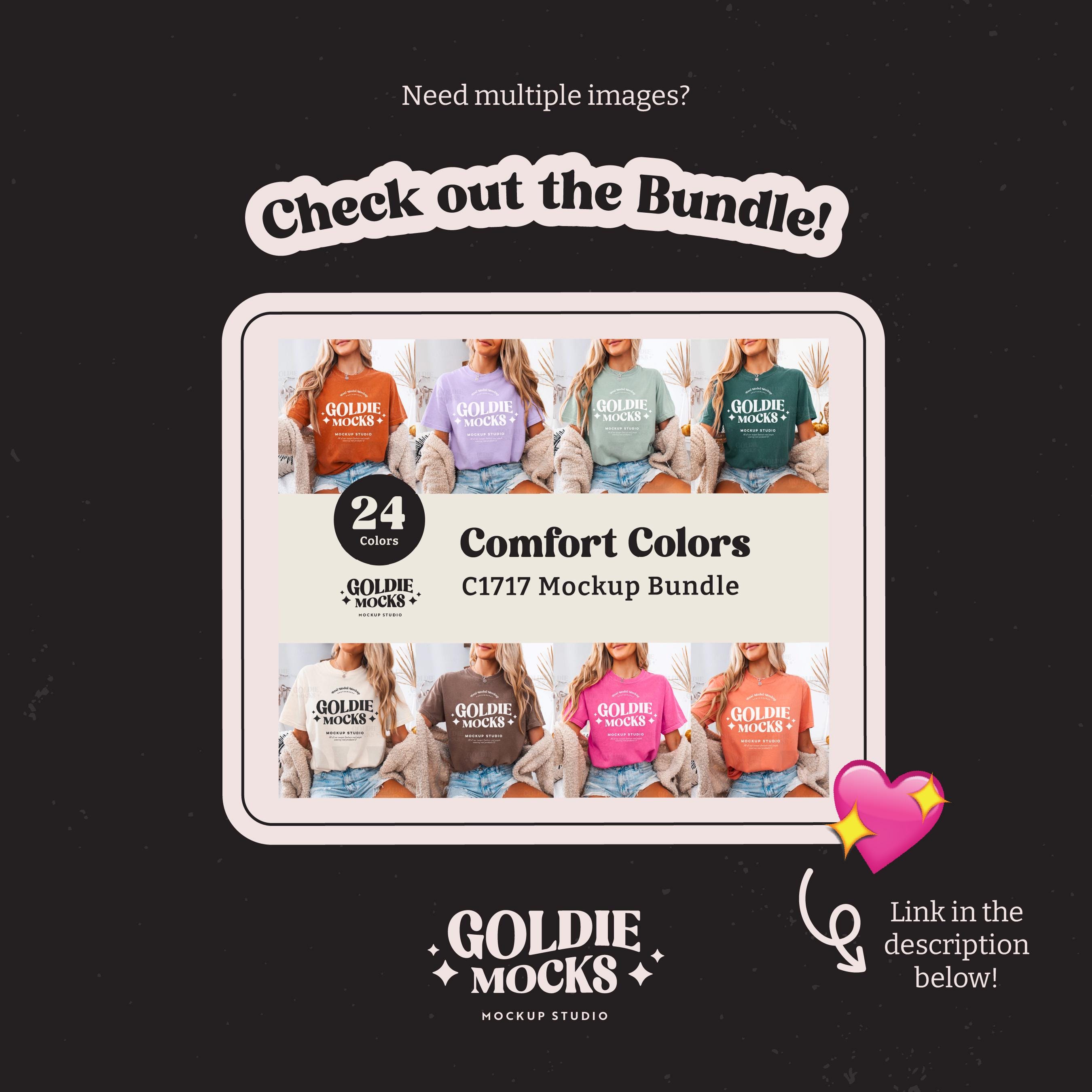 Comfort Colors C1717 Berry Shirt Mockup | CC 1717 Berry T-shirt Mock-up ...