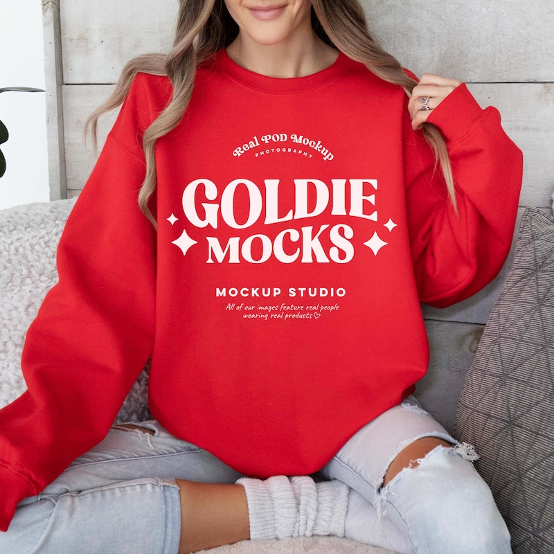 Red Sweater Casual - Etsy