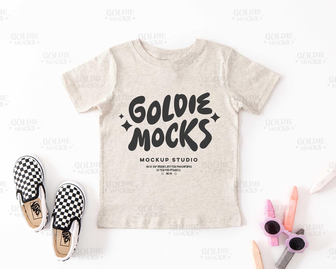 Rabbit Skins 3321 Natural Heather Tshirt Mockup | 3321 Natural Toddler ...