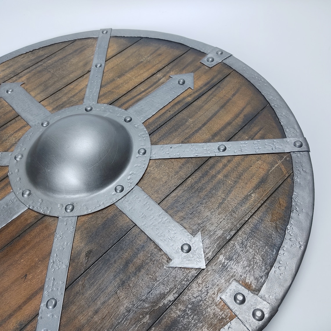 Compass Shield, Wooden Shield, Medieval Viking Shield, Valhalla Raven ...