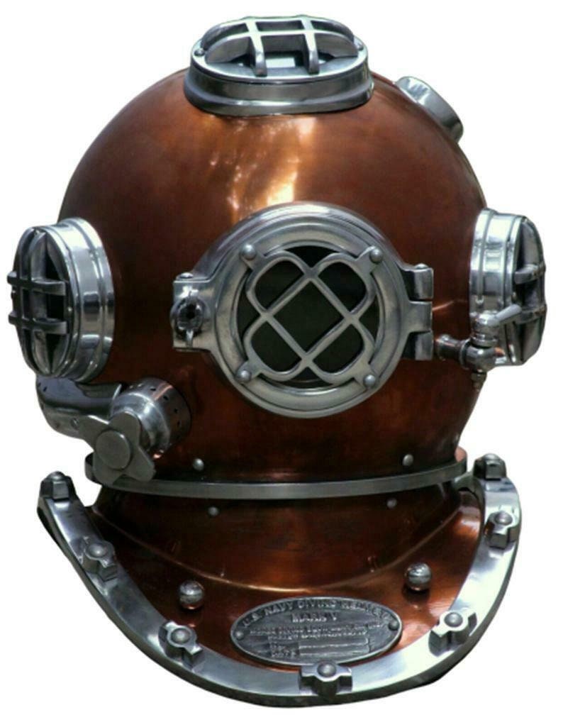Diving Dive Helmet US Navy Mark V Diving Helmet Deep Sea Scuba Diving ...