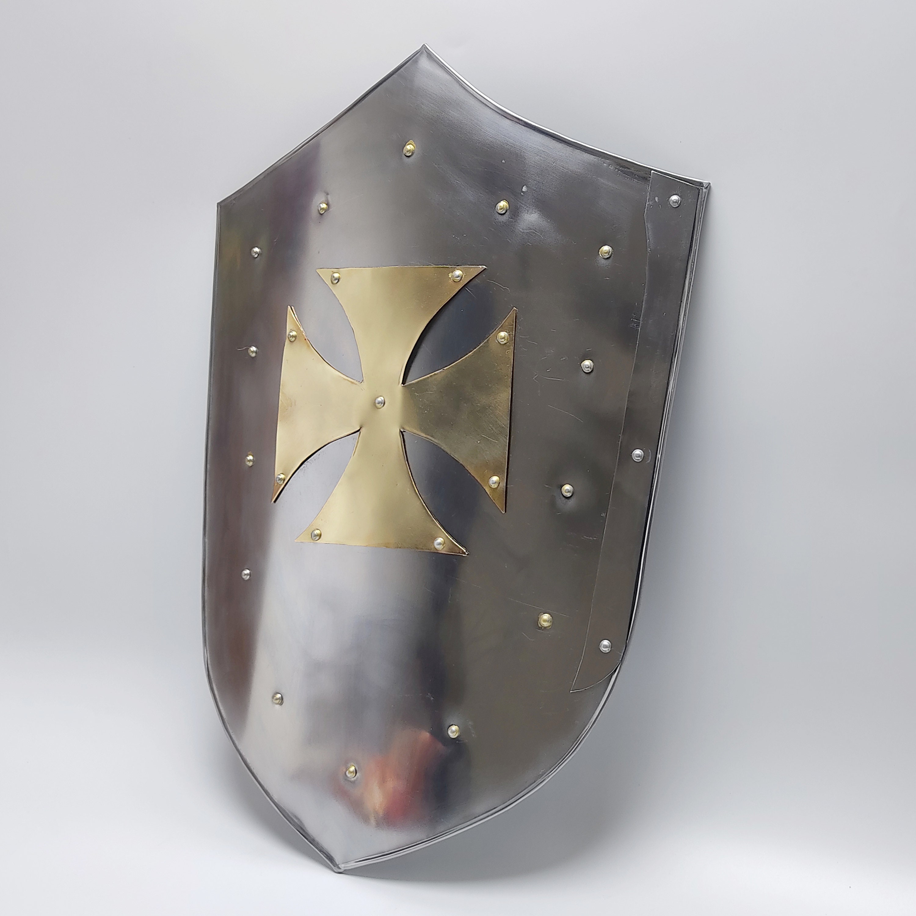 Medieval Knight Crusader Cross Shield, Larp Reenactment Cosplay Shield ...