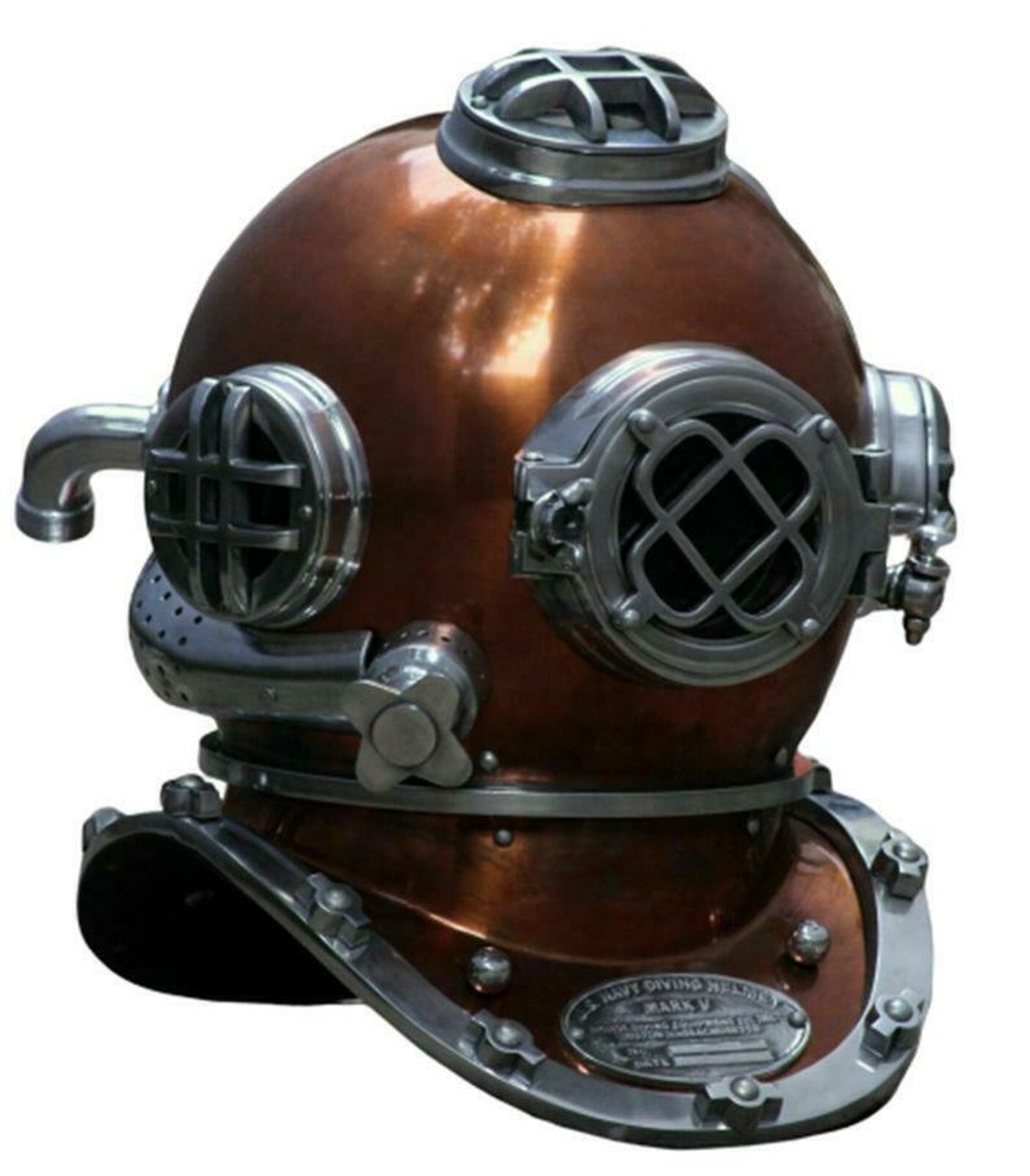 Diving Dive Helmet US Navy Mark V Diving Helmet Deep Sea Scuba Diving ...