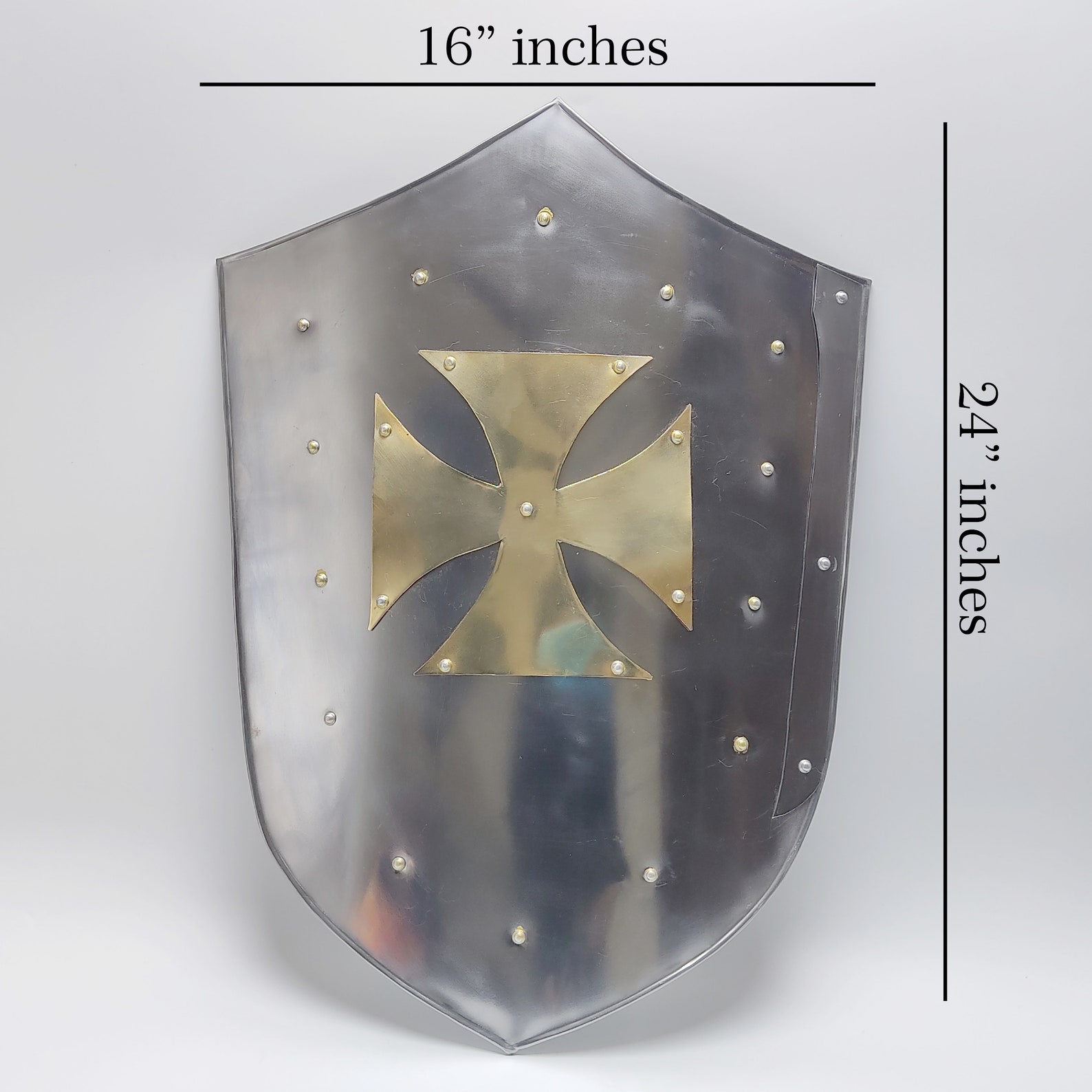 Medieval Knight Crusader Cross Shield, Larp Reenactment Cosplay Shield ...