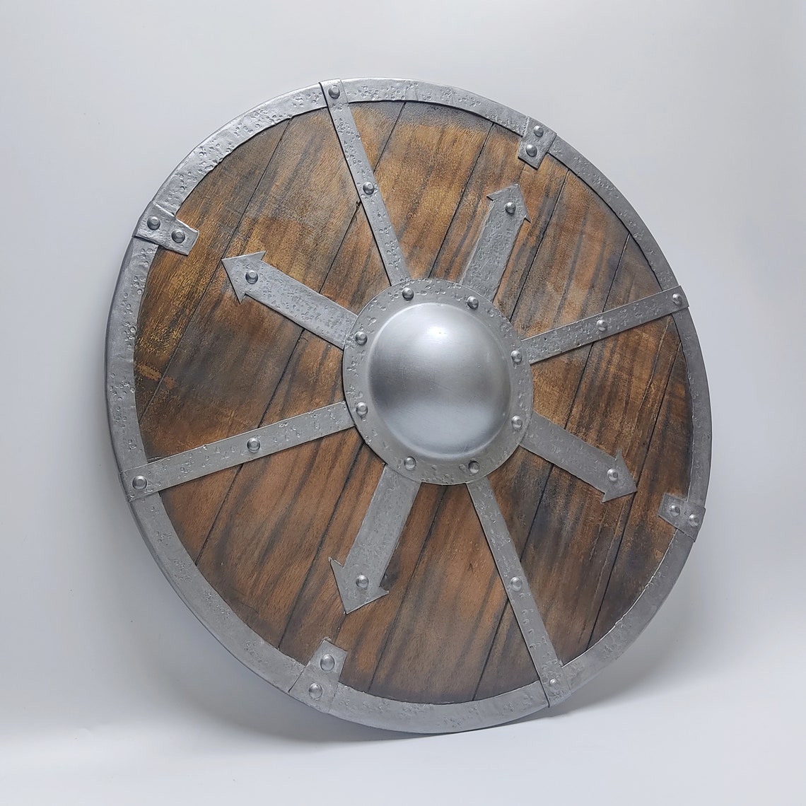 Compass Shield, Wooden Shield, Medieval Viking Shield, Valhalla Raven ...