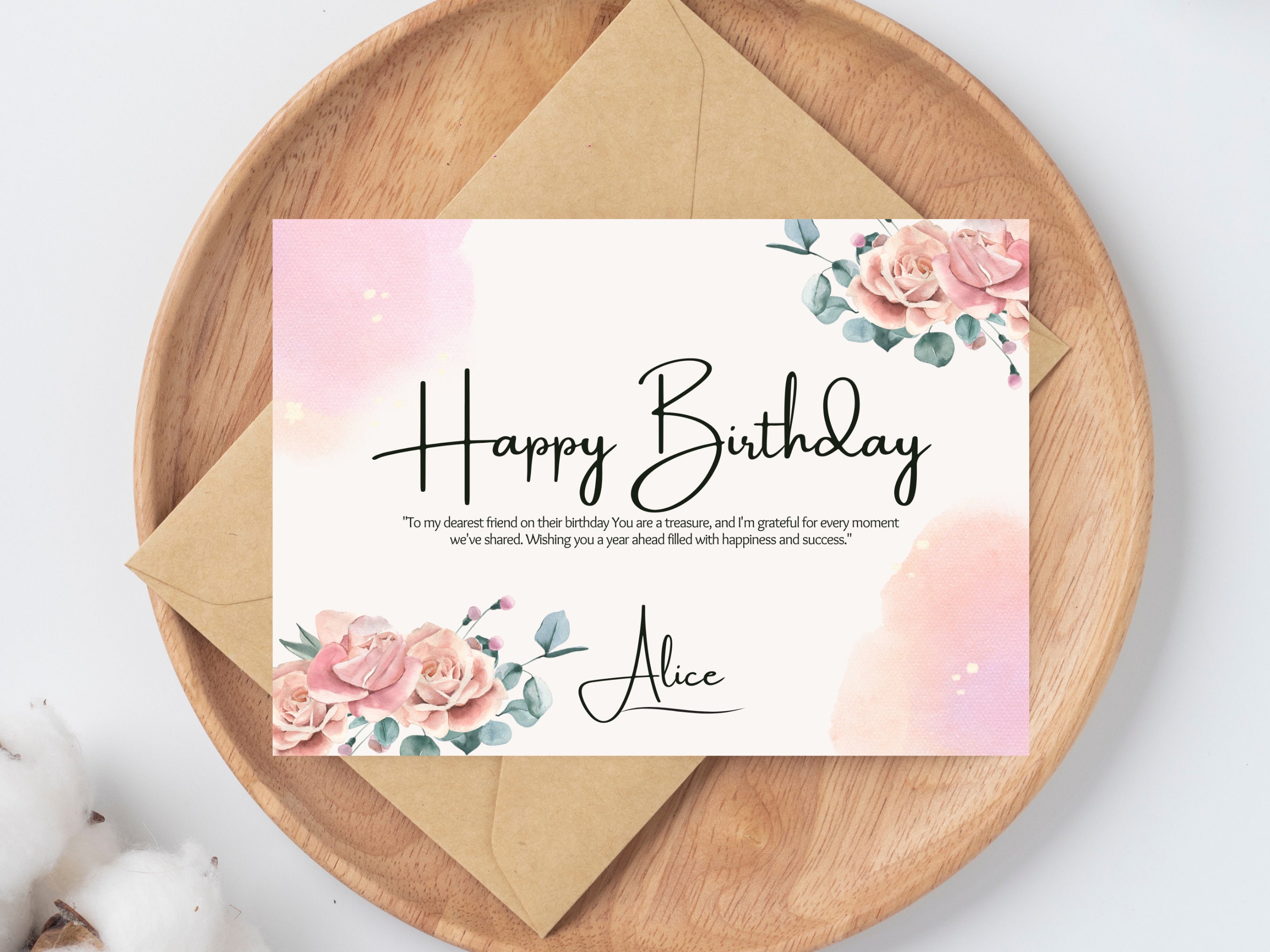 Editable Birthday Wish Card | Happy Birthday Card | Birthday Editable ...