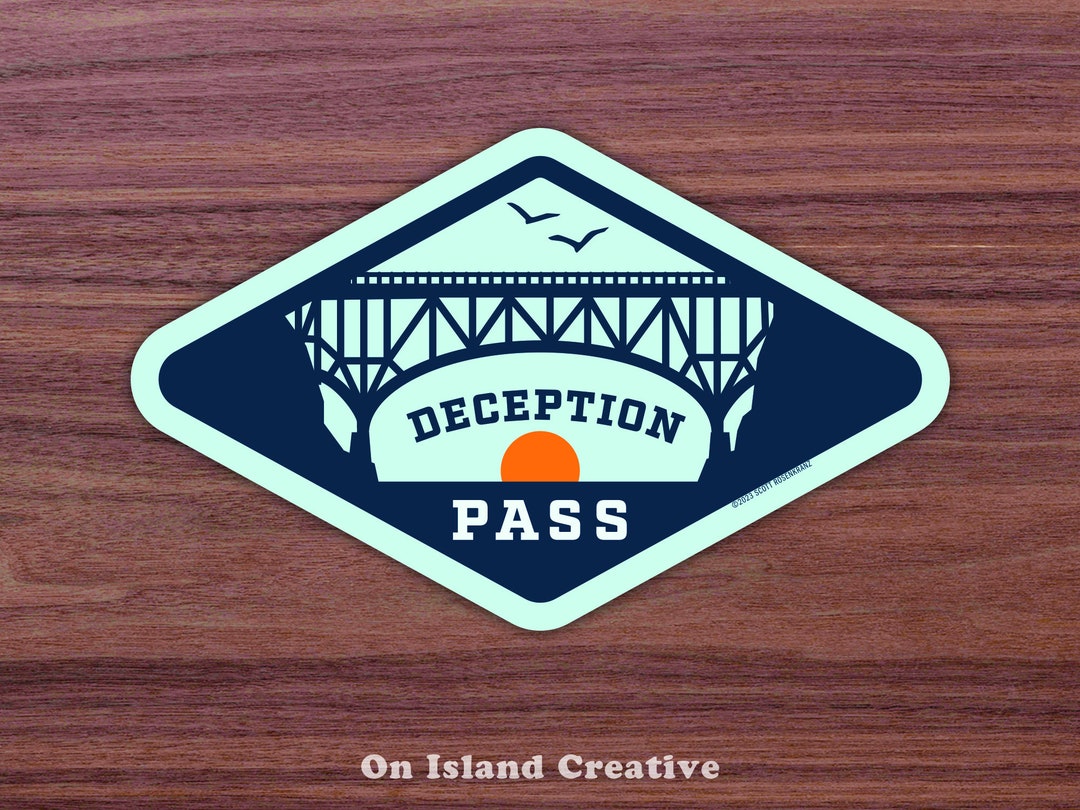 Deception Pass Sticker - Etsy