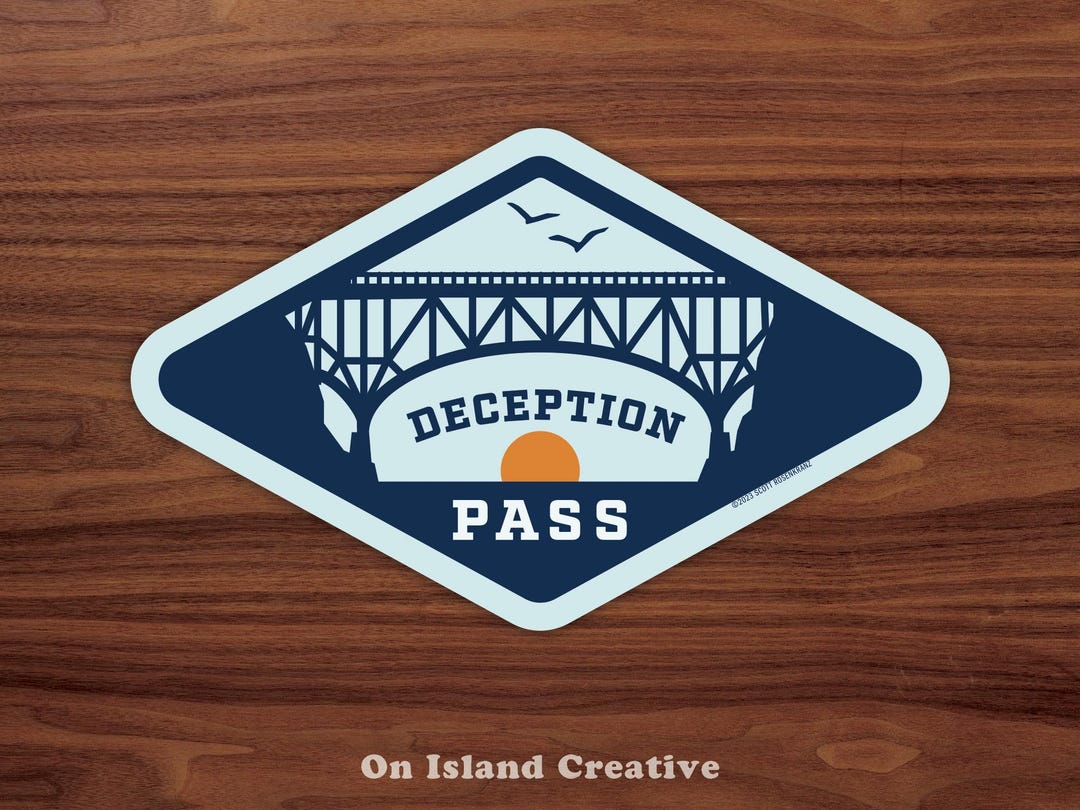 Deception Pass Sticker - Etsy