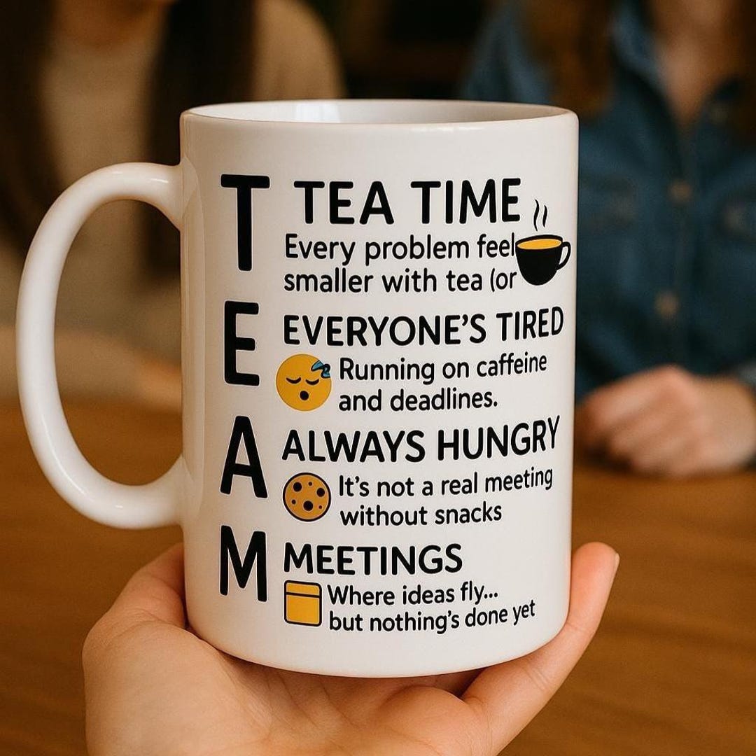 Funny Team Acronym Coffee Mug: Office Humor, Coworker Gift - Etsy