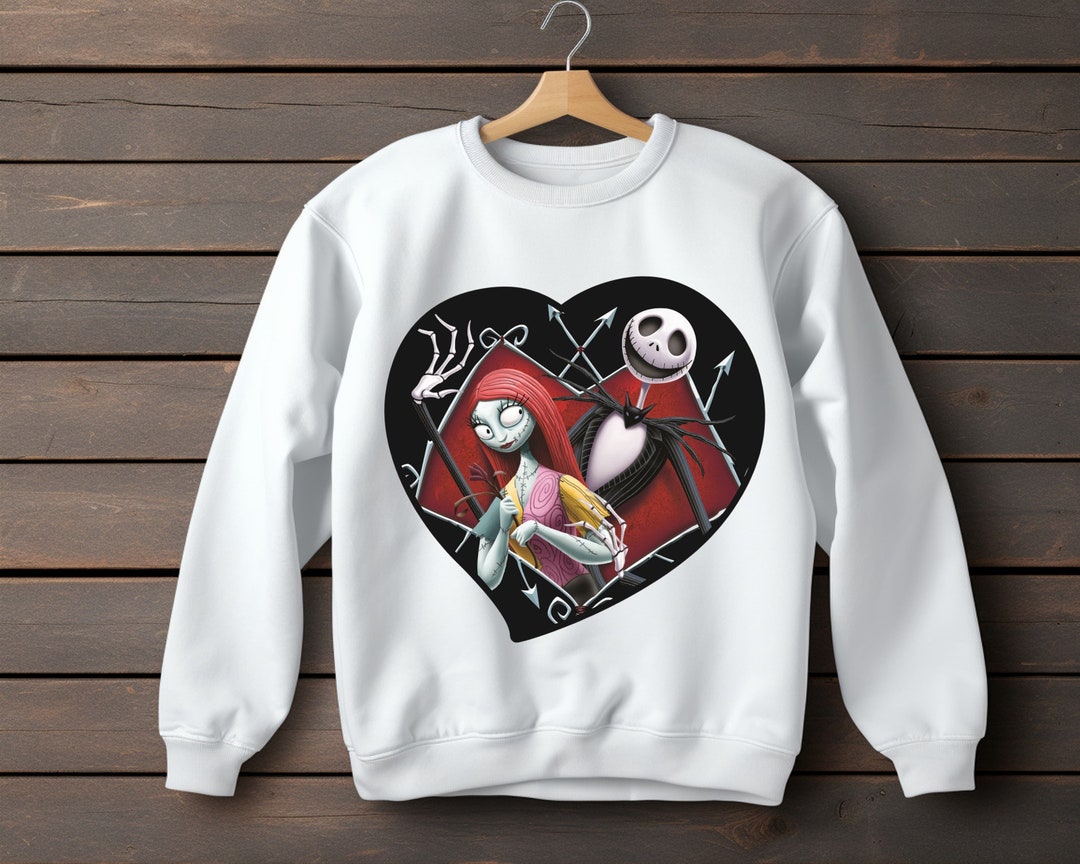 Jack and Sally in Heart PNG Couple Jack and Sally PNG the - Etsy
