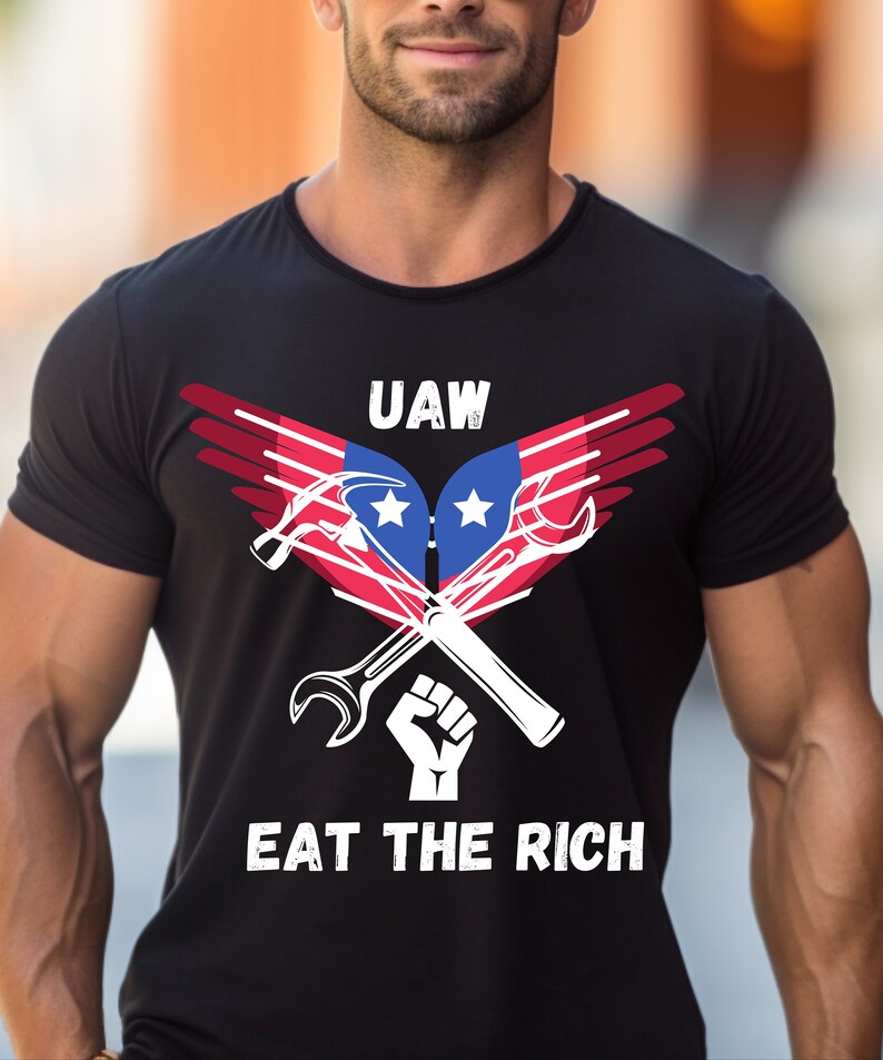 Uaw Eat the Rich UAW Strong UAW Proud Union Vintage US Flag - Etsy
