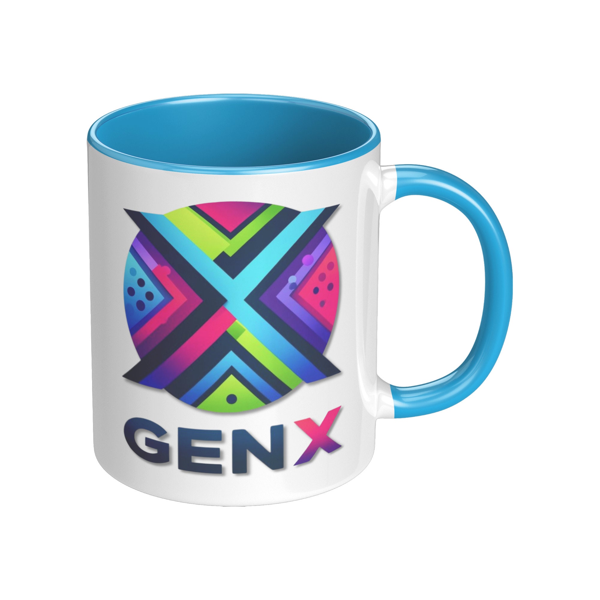 Vibrant Gen X 80s and 90s Style Mug - Funny Generation X Humor, Gen X ...