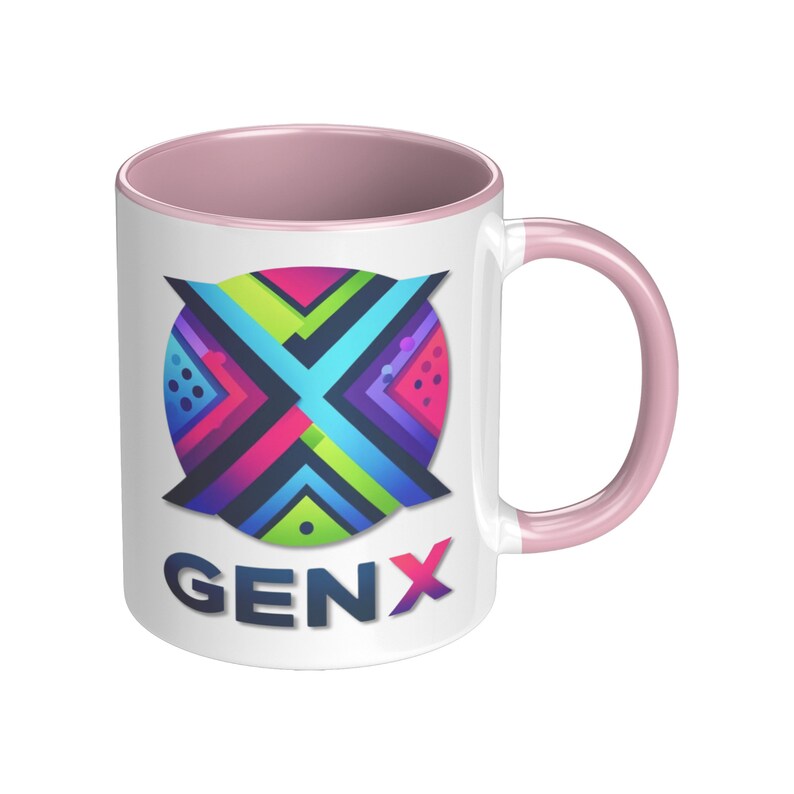 Vibrant Gen X 80s and 90s Style Mug - Funny Generation X Humor, Gen X ...