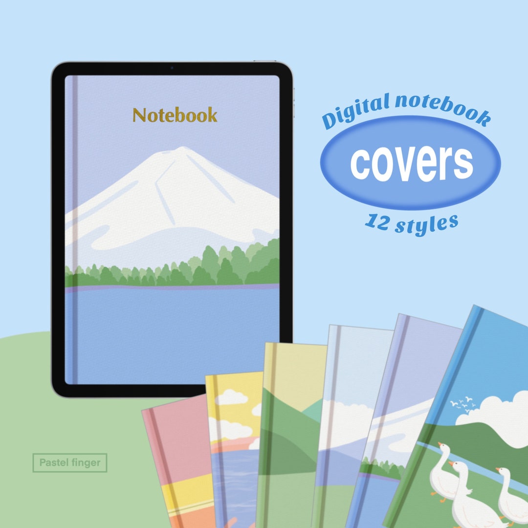 12 Styles Natural Vertical ,minimalist Aesthetic, Digital Notebook ...