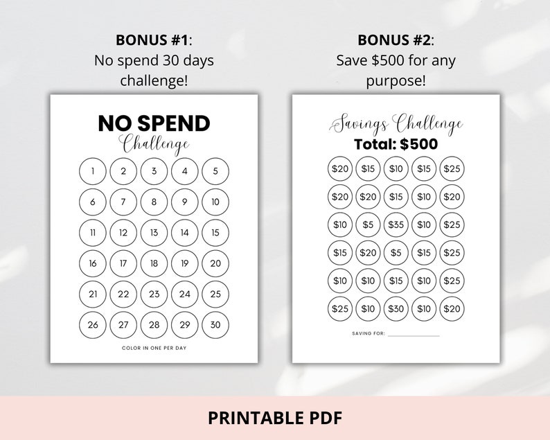 1000 Christmas Savings Challenge Printable A6 Money Saving Challenge ...