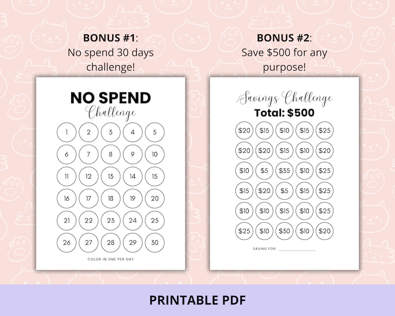 200 Savings Challenge Printable Money Saving Challenge 30 Days ...