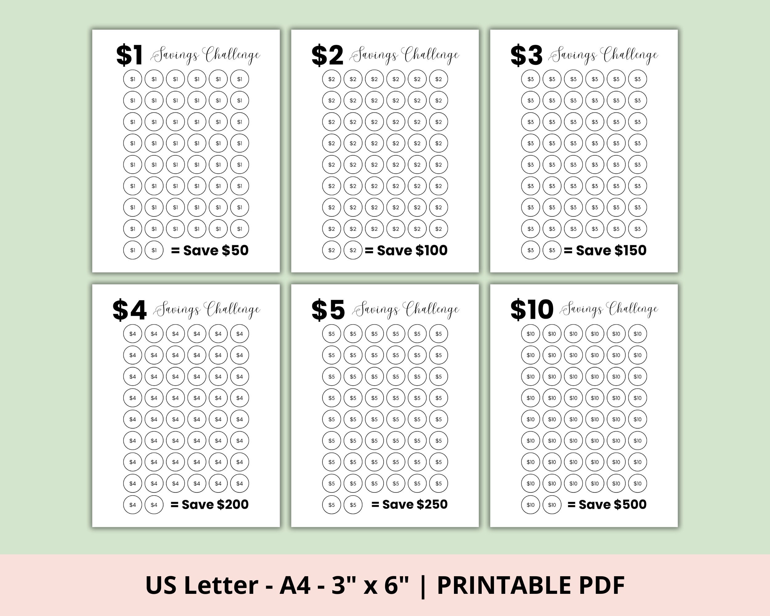 Low Income Savings Challenge, Savings Trackers - Low Income Money ...