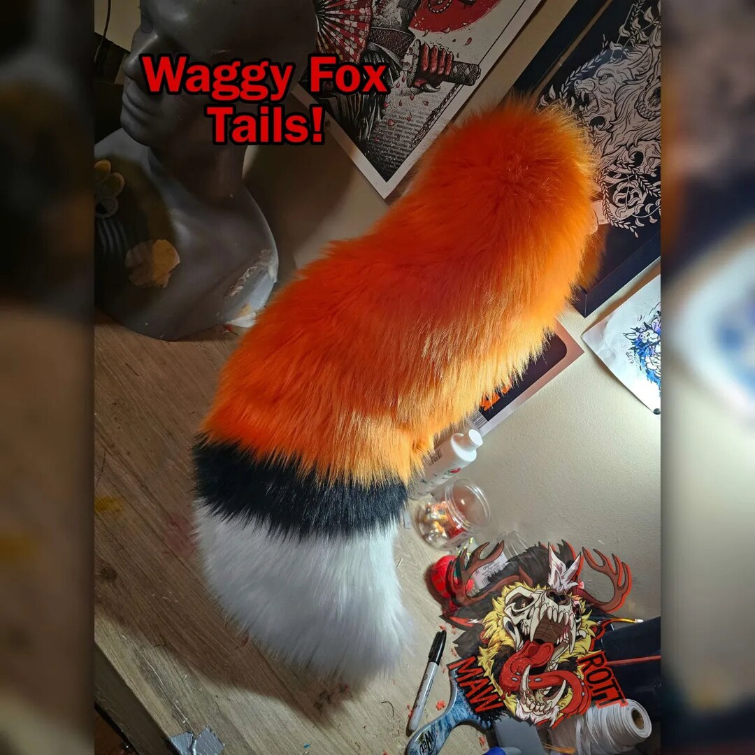 READY TO SHIP Waggy Fox Tail - Etsy