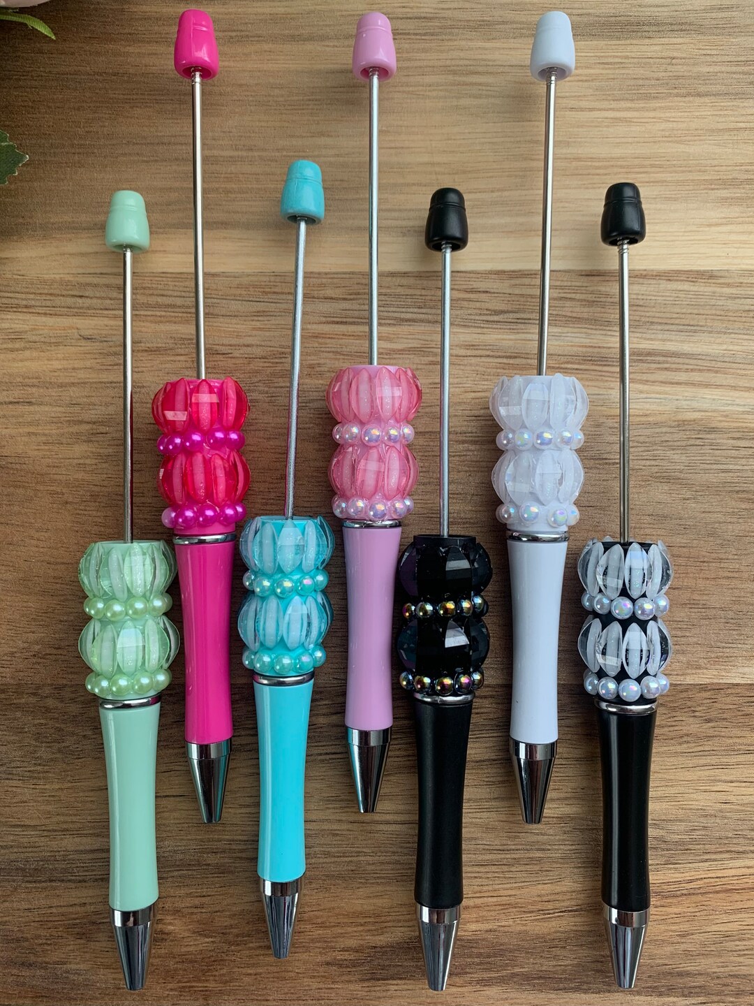 2pcs of DIY Blank Pens Fancy Melon Pens Pens to DIY Pens You Add Beads ...