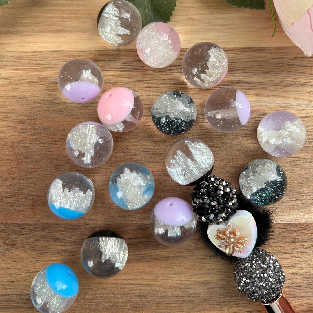 Pen Topper | Glitter Topper | Round Topper for Pen | Faux Crystal ...