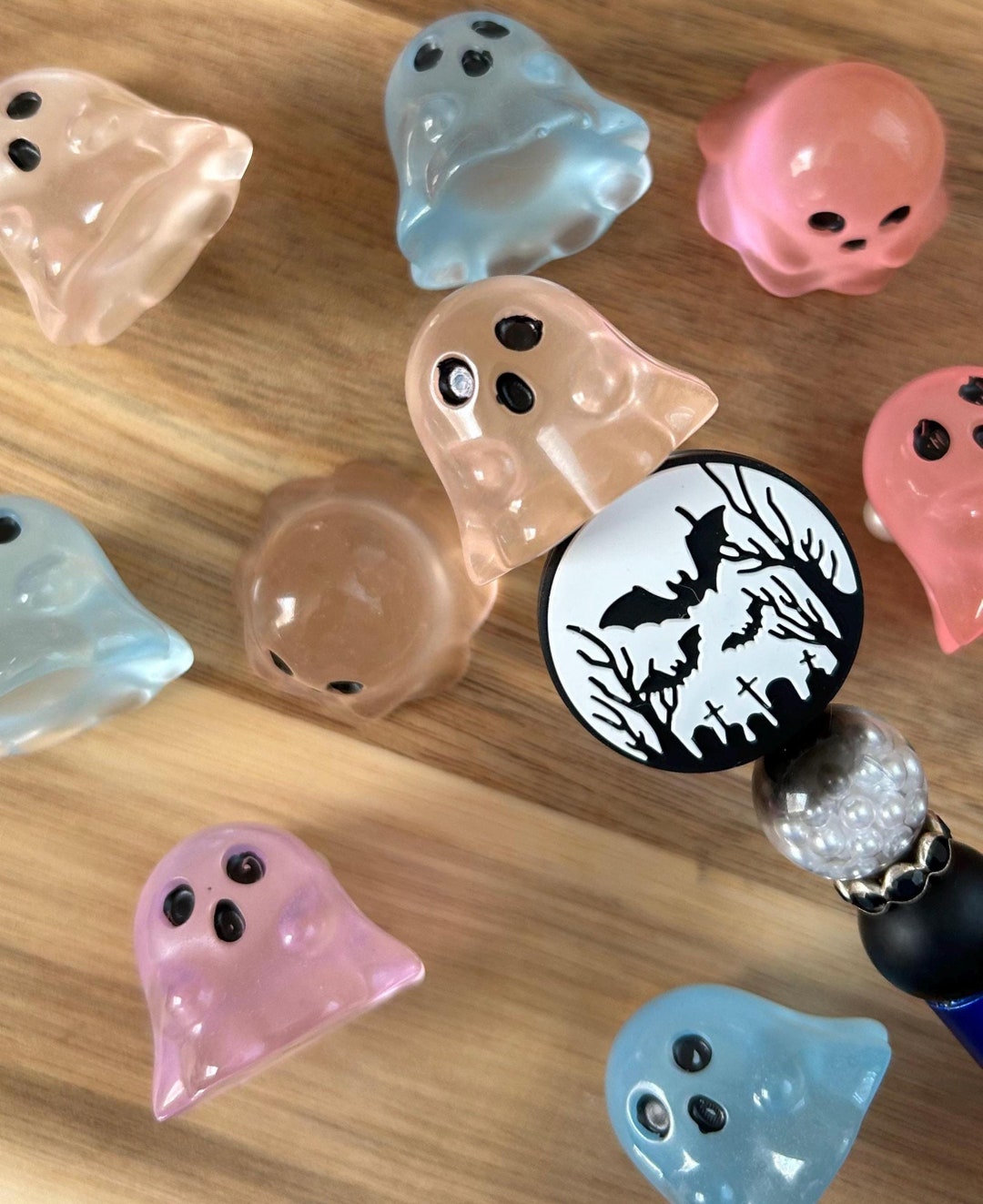 Luminous Ghost Pen Topper Pen Topper Charm Ghost Topper Glow in the ...