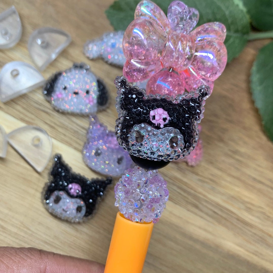 Small Kawaii Flatback Charms Sparkle Charms Character Charms Acrylic ...