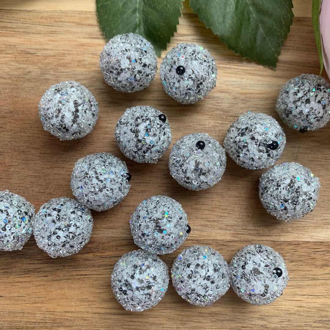 Cookie Crumbs Sugar Bead Black White Sugar Bead 18mm Beads Beads for ...