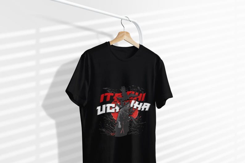 Itachi Uchiha Sharingan Tee - Anime Manga Moon Crows Shirt Custom ...