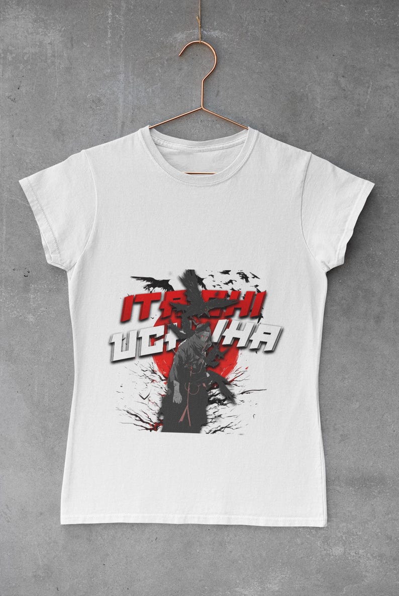 Itachi Uchiha Sharingan Tee - Anime Manga Moon Crows Shirt Custom ...