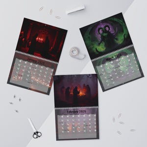 Wall Calendars, 2025 Satanic Calendar Collection Part 1 - Etsy