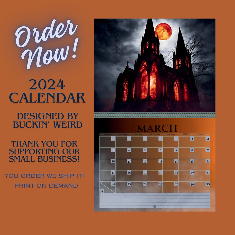2024 Satanic Calendar - Etsy
