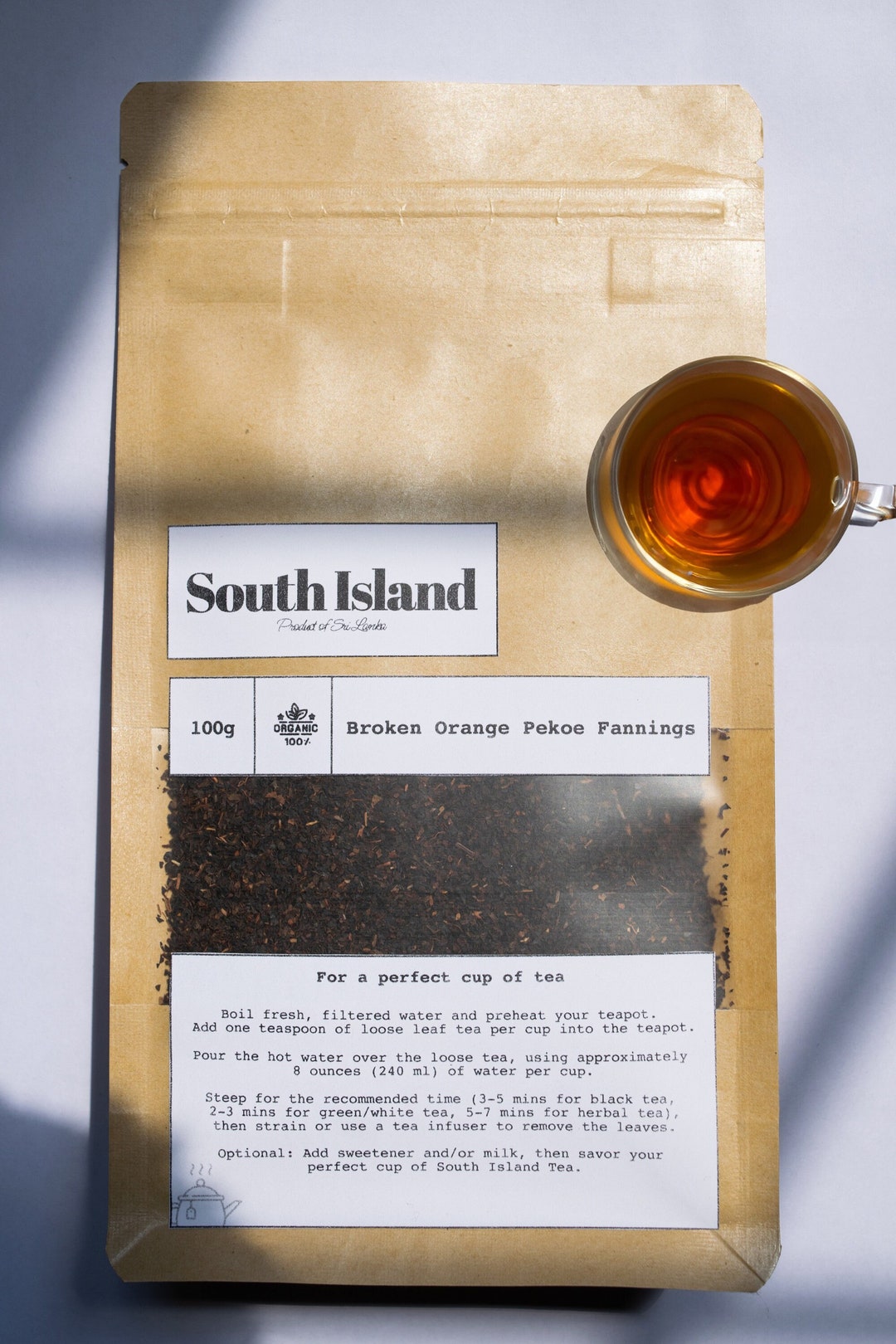 Organic Sri Lankan Orange Pekoe Tea loose Leaf 100g - Etsy