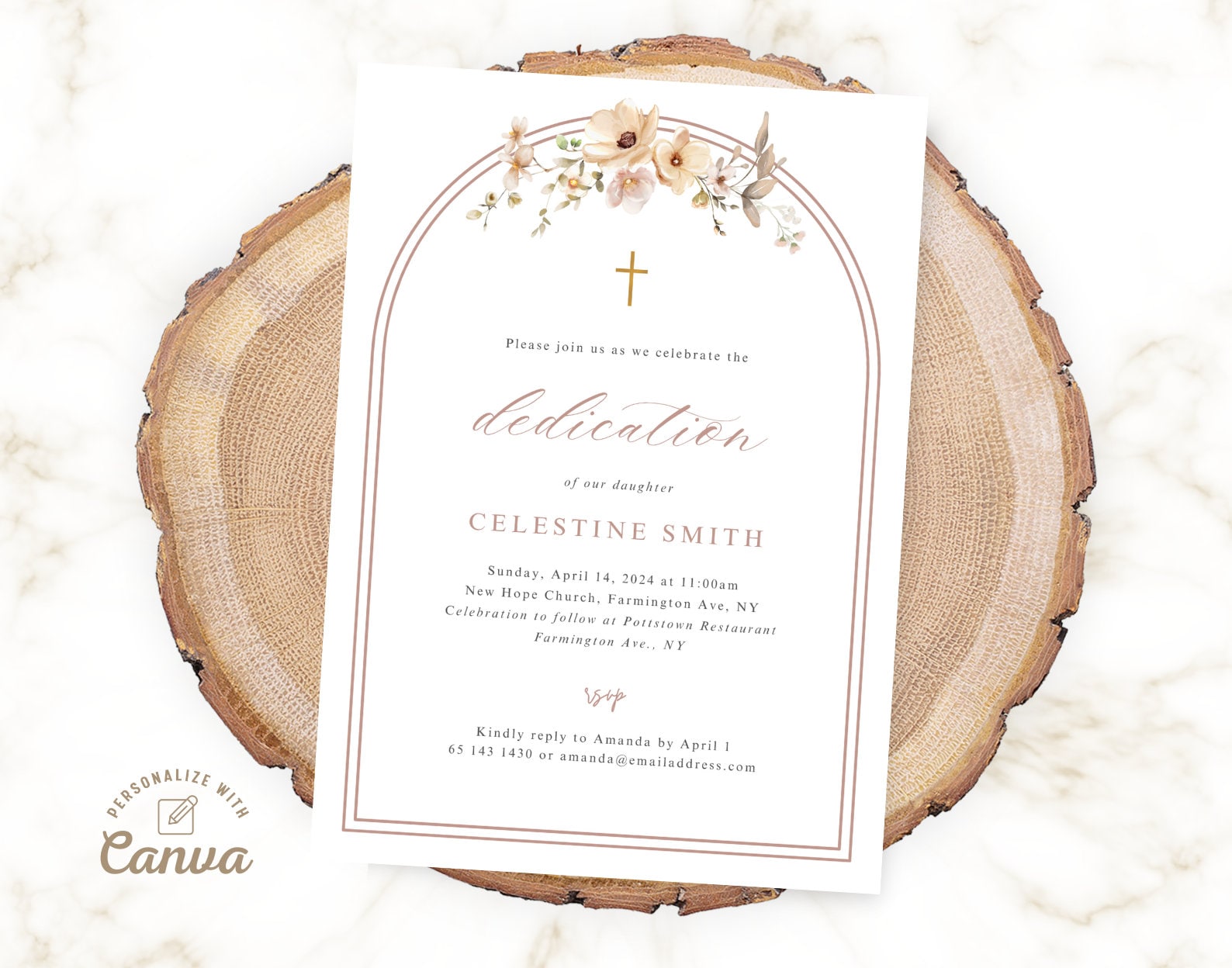 Wedding Invitation For Dedication Free Printable, Customizable Wedding