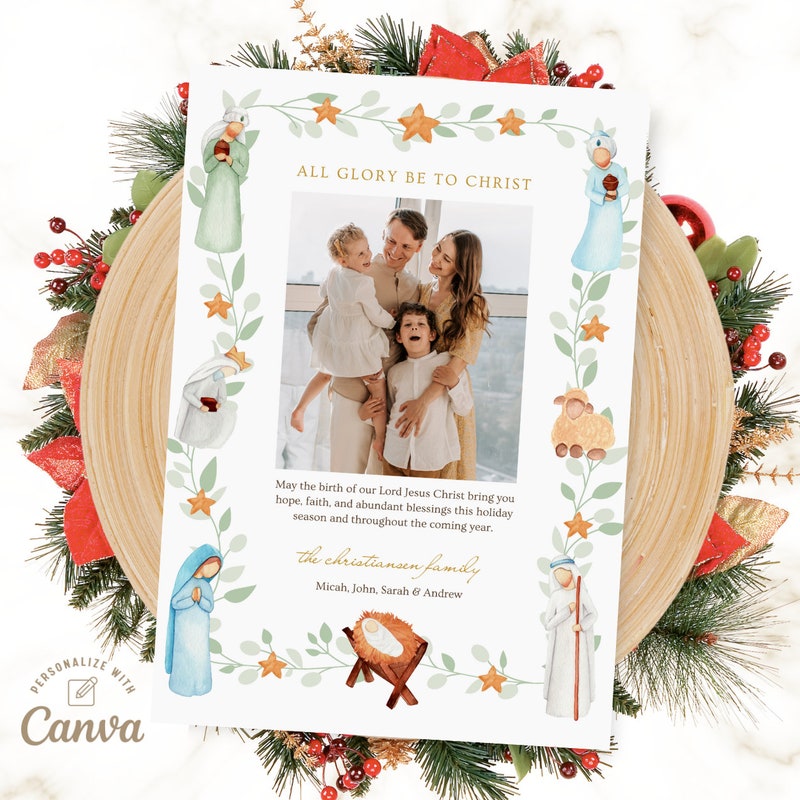 Religious Christmas Cards - Etsy