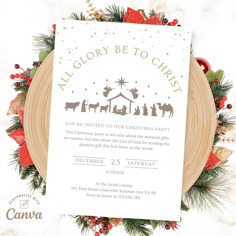 Christmas Worship Template - Etsy