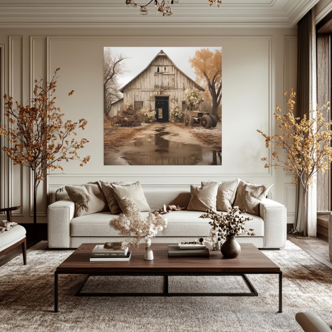 Rustic Barn Print Wall Décor Farm Print Vintage Farming Printable ...