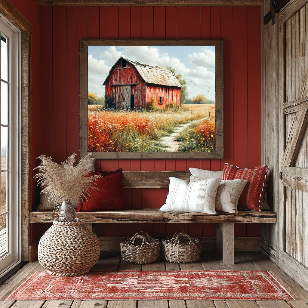 Rustic Barn Print Wall Décor Farm Print Vintage Farming Printable ...
