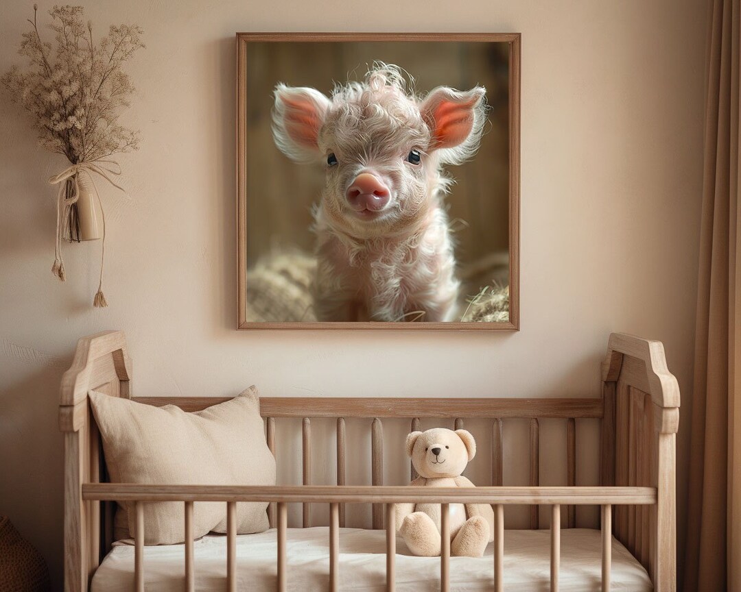 Baby Pigs Print Piglets Wall Décor Pink Piglets Print Piggies Art Baby ...