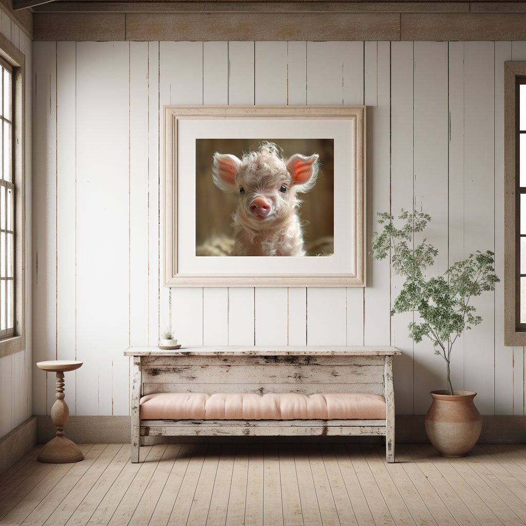 Baby Pigs Print Piglets Wall Décor Pink Piglets Print Piggies Art Baby ...