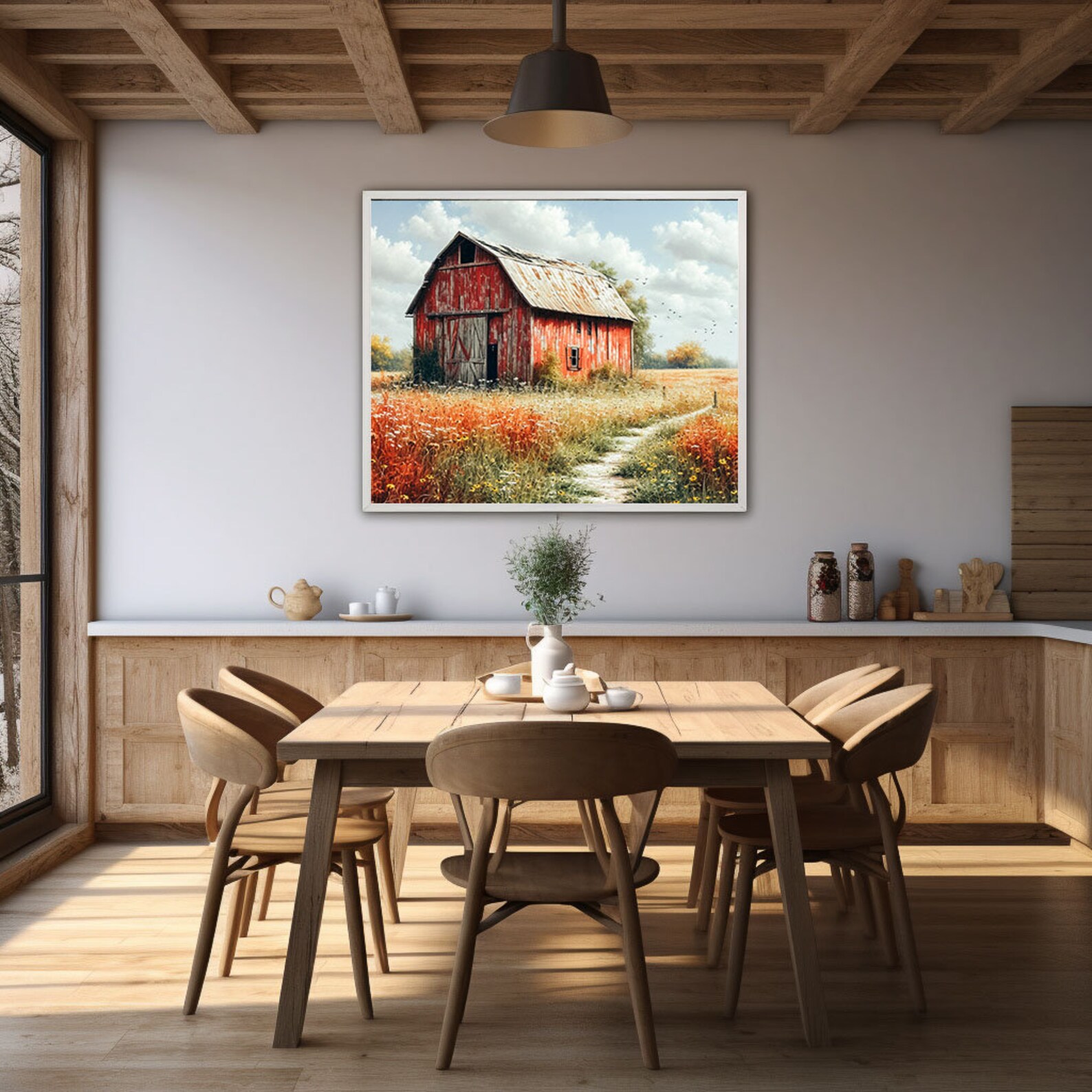 Rustic Barn Print Wall Décor Farm Print Vintage Farming Printable ...