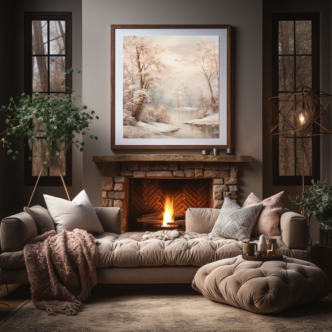 Winter Landscape Wall Décor Winter Print Winter Printable Winter Wall ...