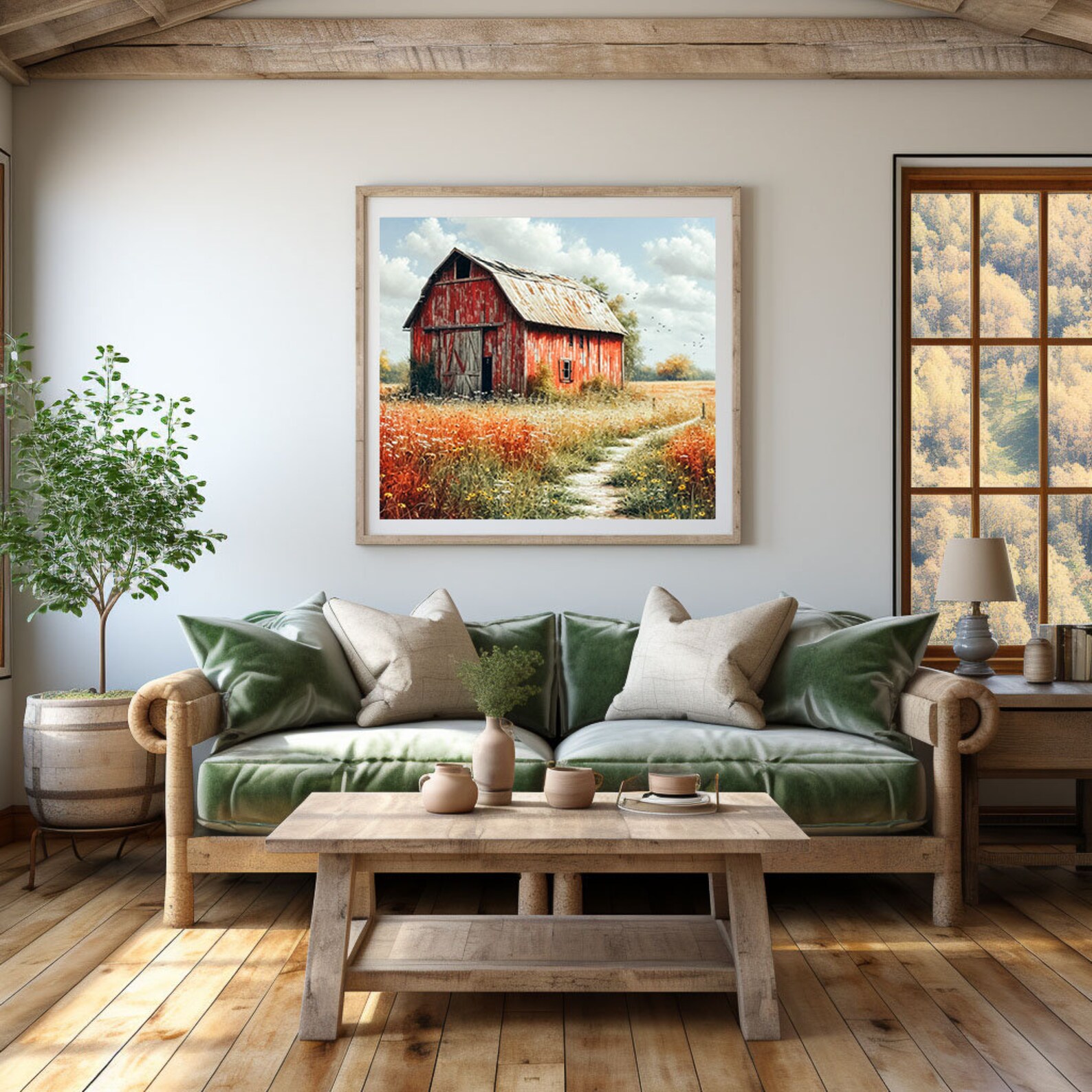 Rustic Barn Print Wall Décor Farm Print Vintage Farming Printable ...