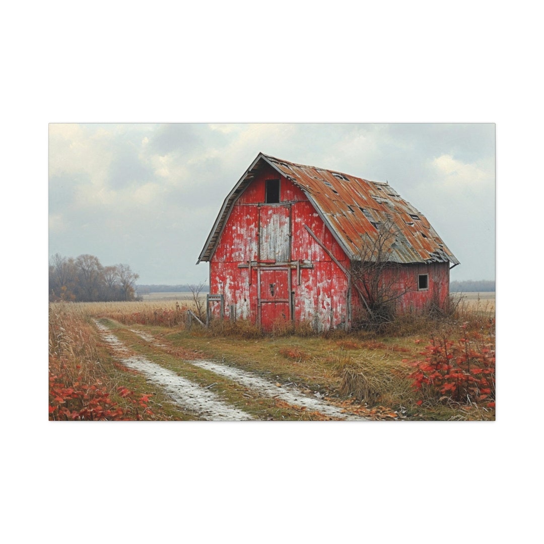 Rustic Barn Print Wall Décor Farm Print Vintage Farming Printable ...