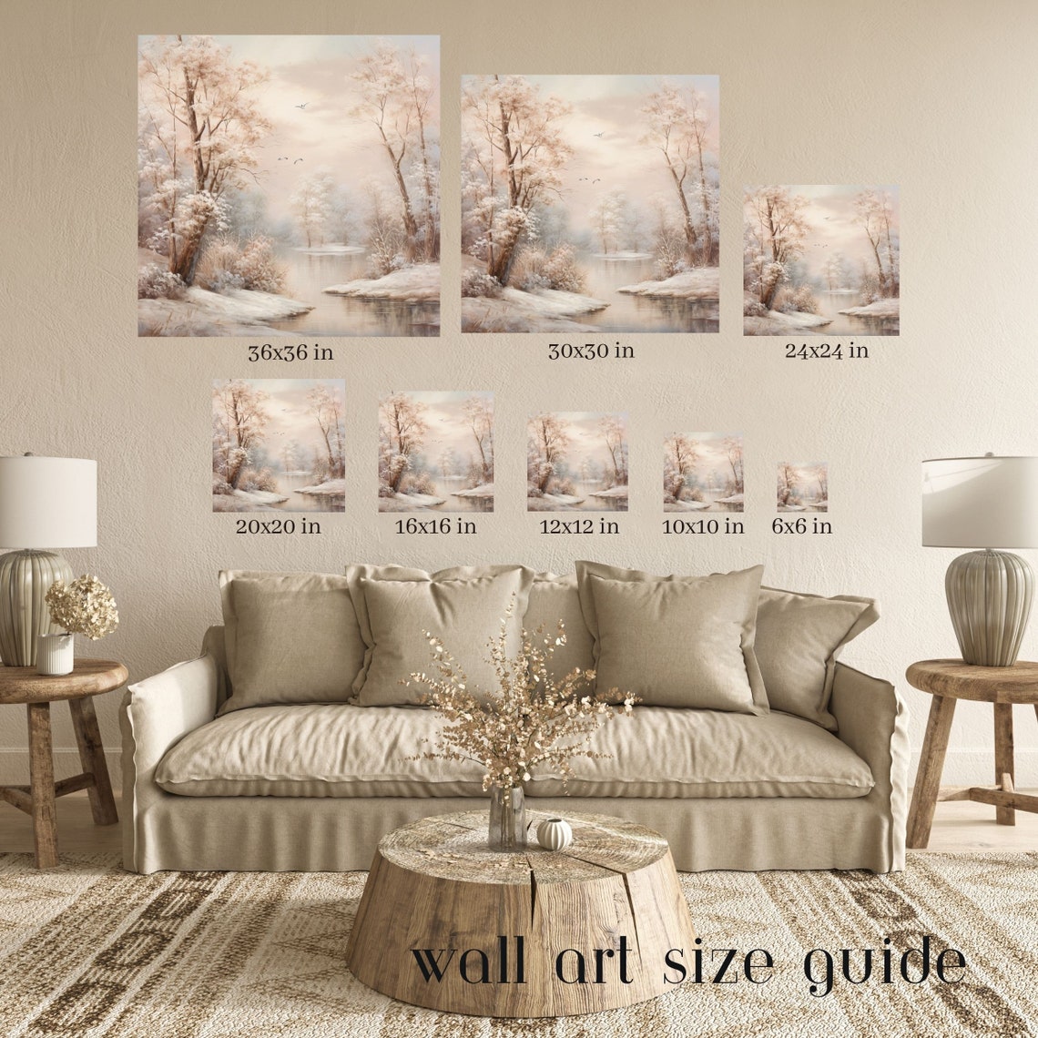 Winter Landscape Wall Décor Winter Print Winter Printable Winter Wall ...