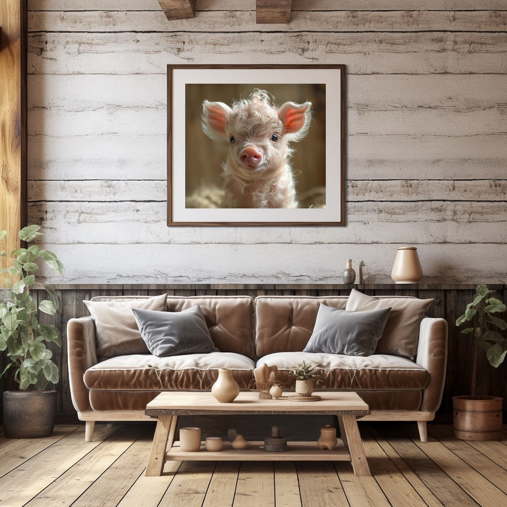 Baby Pigs Print Piglets Wall Décor Pink Piglets Print Piggies Art Baby ...