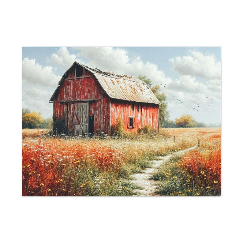 Rustic Barn Print Wall Décor Farm Print Vintage Farming Printable ...