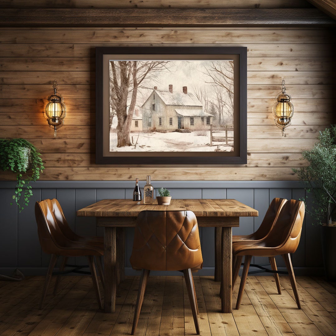 Rustic Barn Print Wall Décor Farm Print Vintage Farming Printable ...