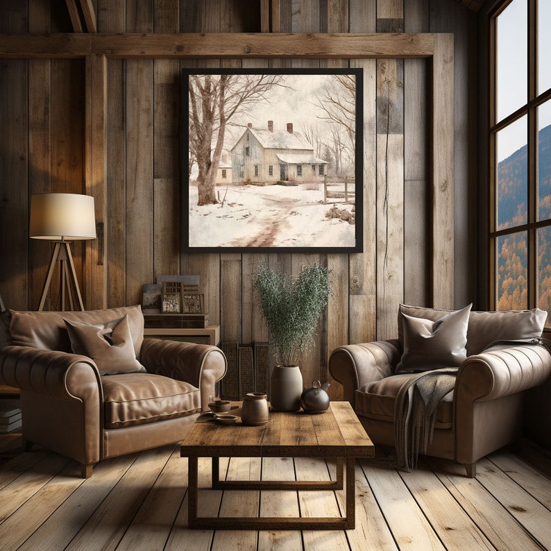 Rustic Barn Print Wall Décor Farm Print Vintage Farming Printable ...