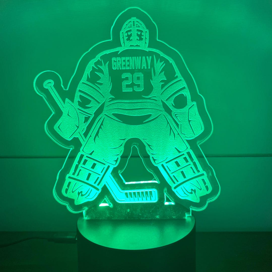Personalized Hockey Goalie LED Light | Hockey Christmas Gift | Custom ...