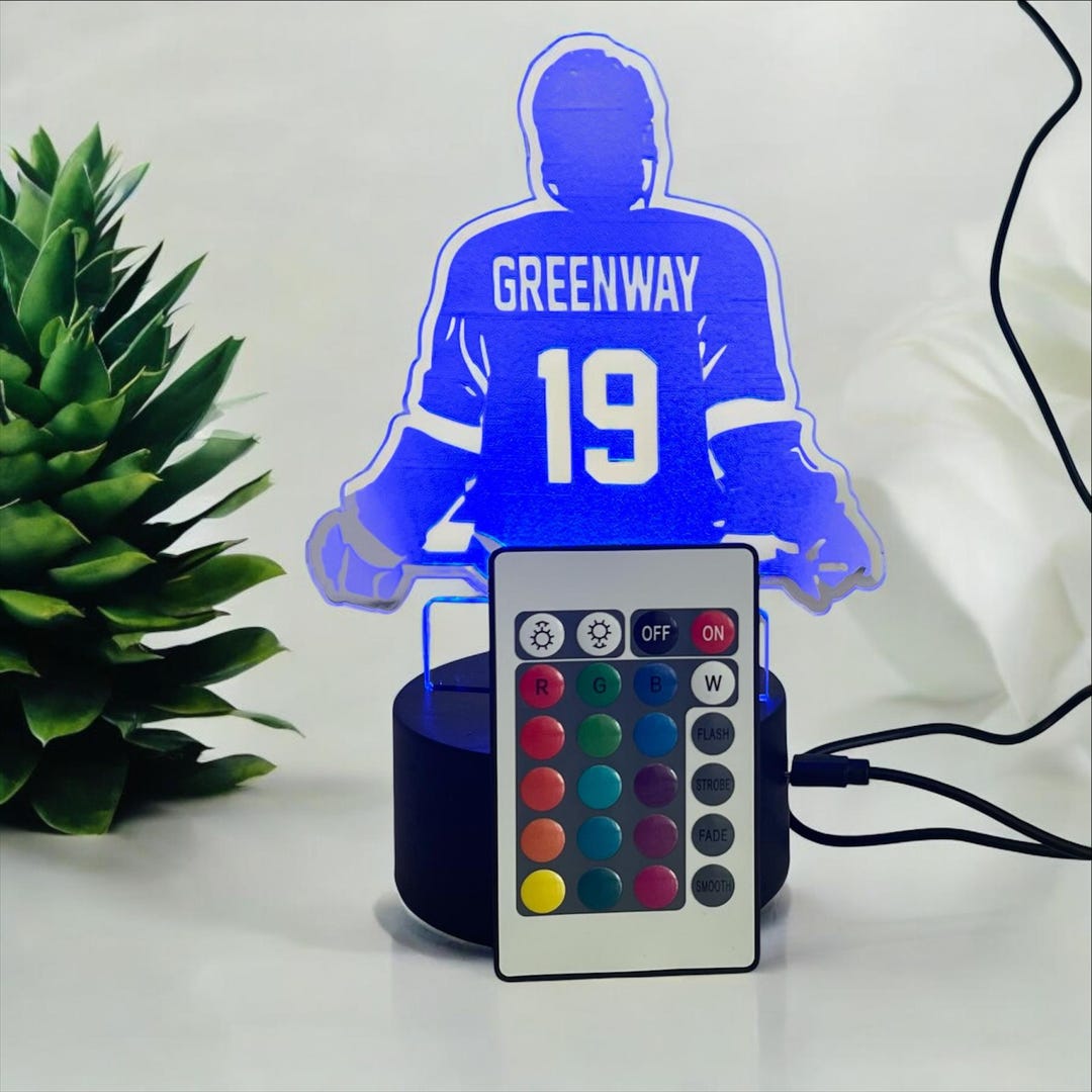 Personalized Hockey LED Light | Hockey Christmas Gift | Custom Jersey ...